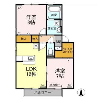 徳島市東吉野町の賃貸アパート リヴェール B棟 B202 - ハウスマイル徳島店